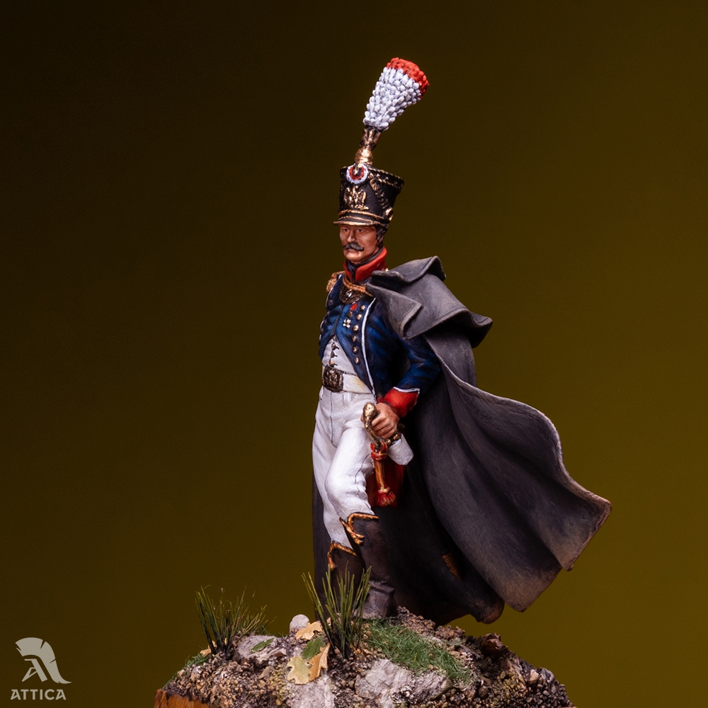 Officer of Grenadiers of Young Guard Painted Toy Soldier Art Quality