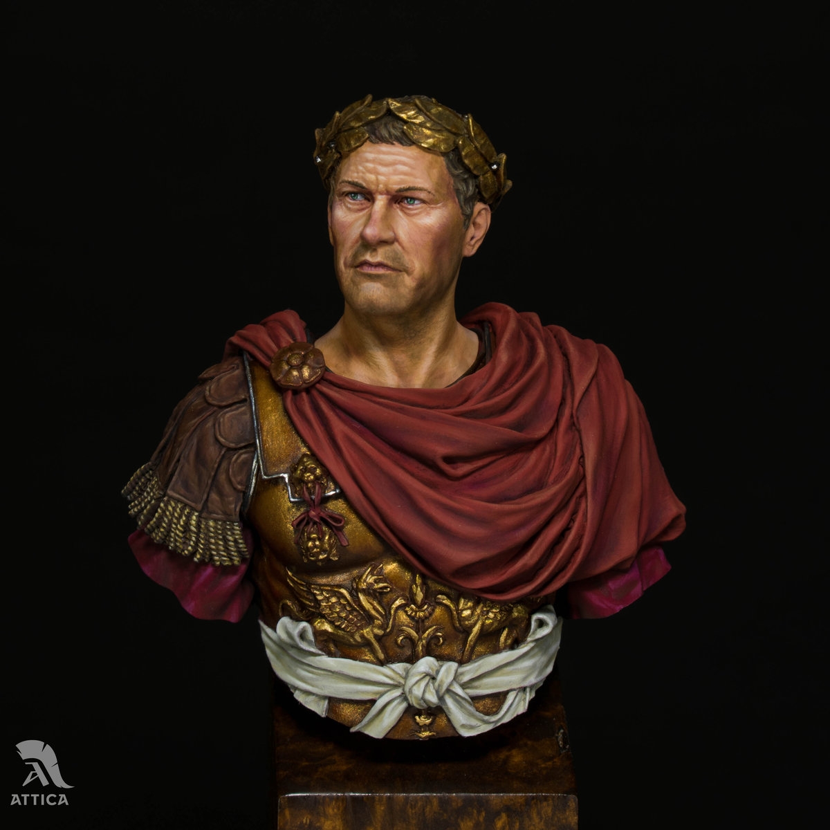 Gaius Julius Caesar Painted Toy Bust Museum Quality