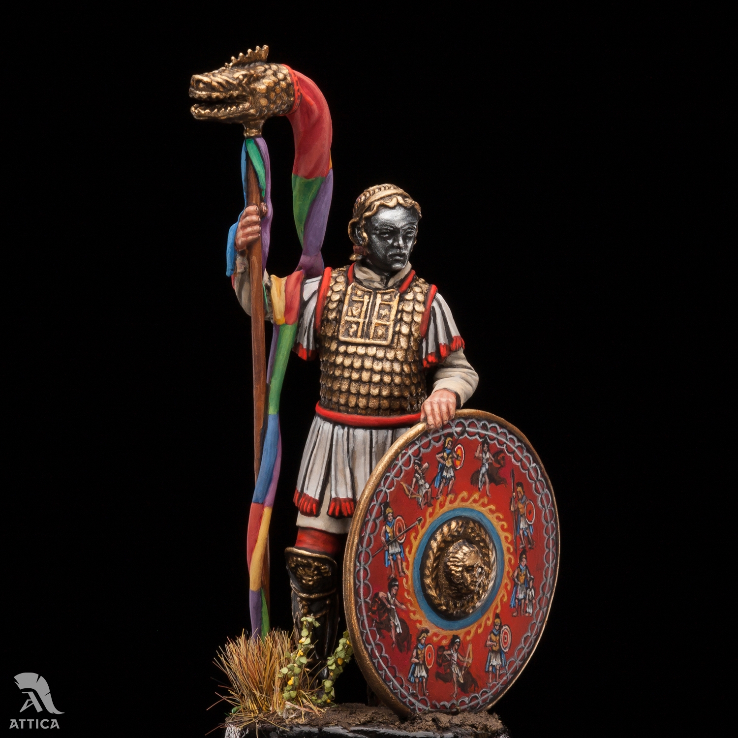 Roman Cavalryman Draconarius Painted Toy Soldier Art Quality