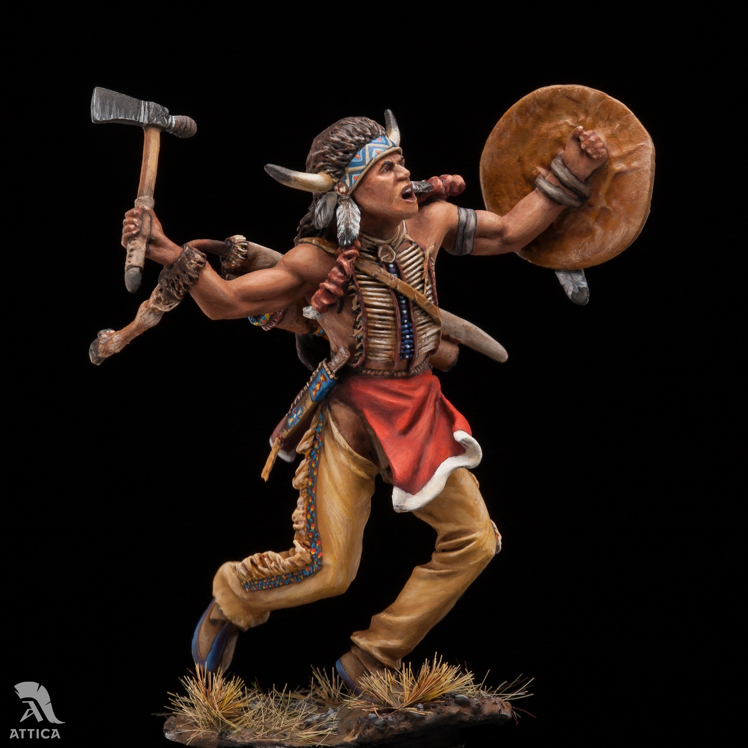 Sioux Warrior, Great Sioux War of 1876 Painted Toy Soldier Art Quality