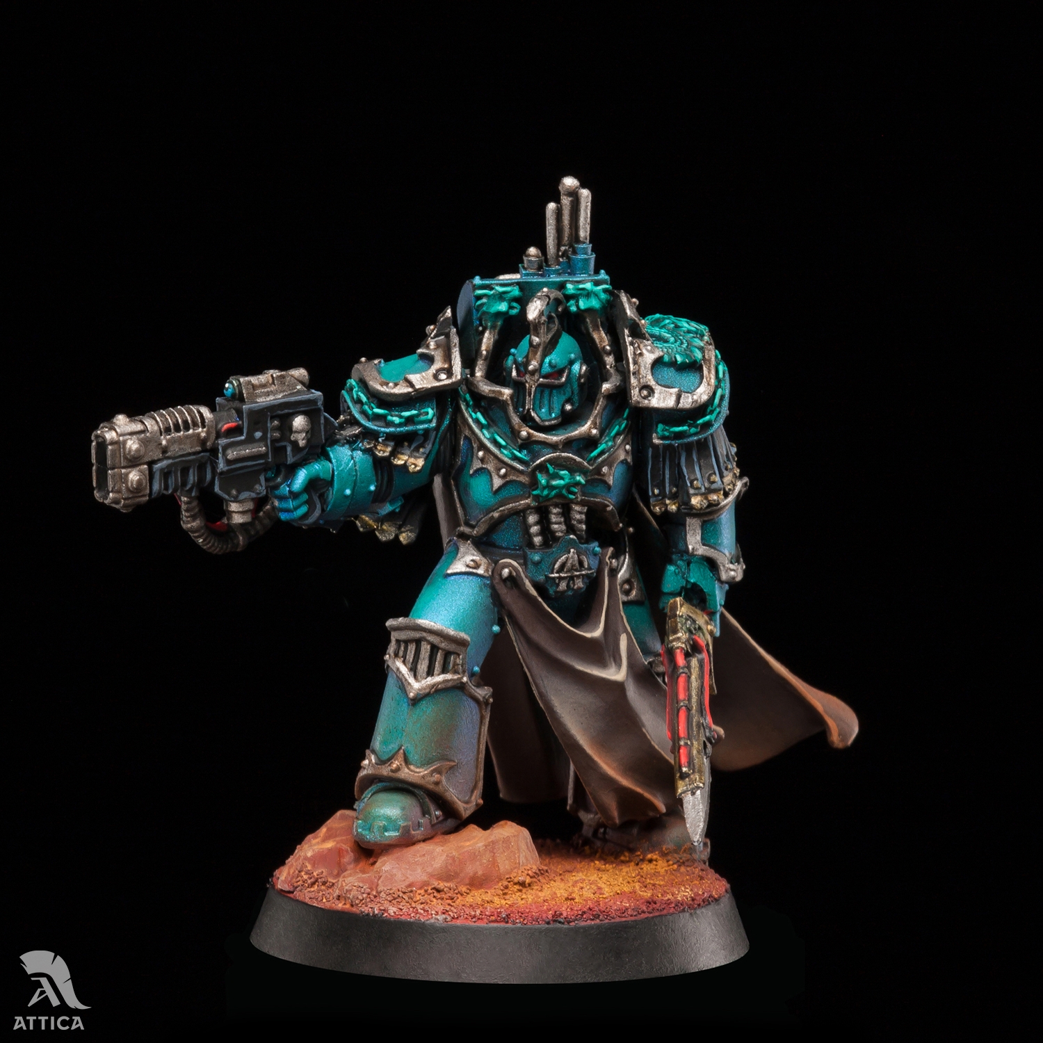 Alpha Legion Praetor in Cataphractii Terminator Armour Painted ...