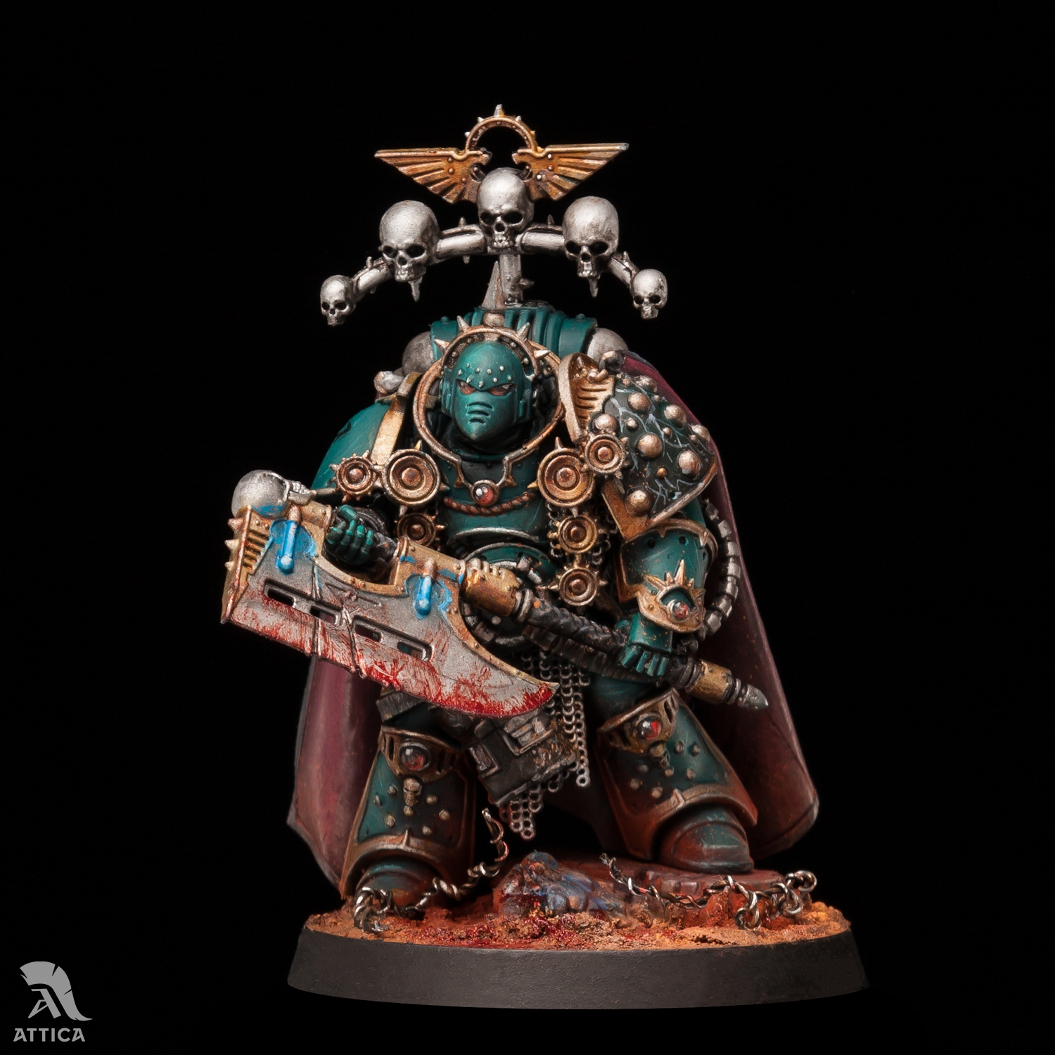 Praetor with Power Axe Sons of Horus Painted Wargaming Figure Art Quality