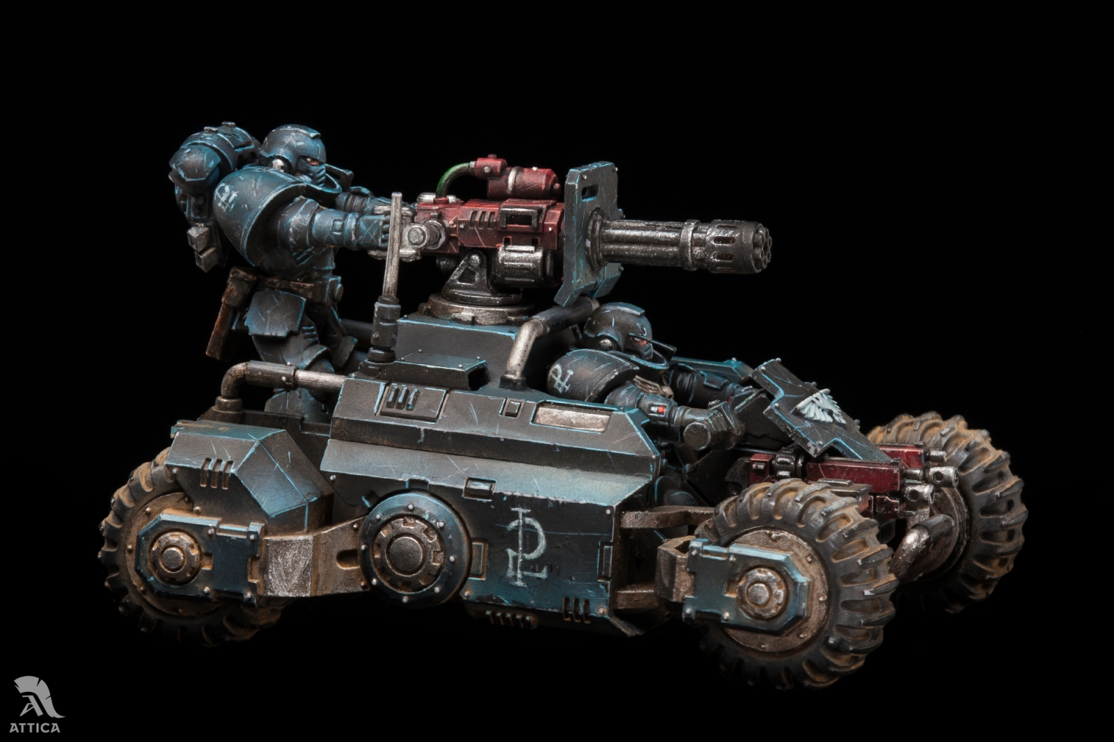 Primaris Invader ATV Dark Angels Painted Wargaming Figure Art Quality