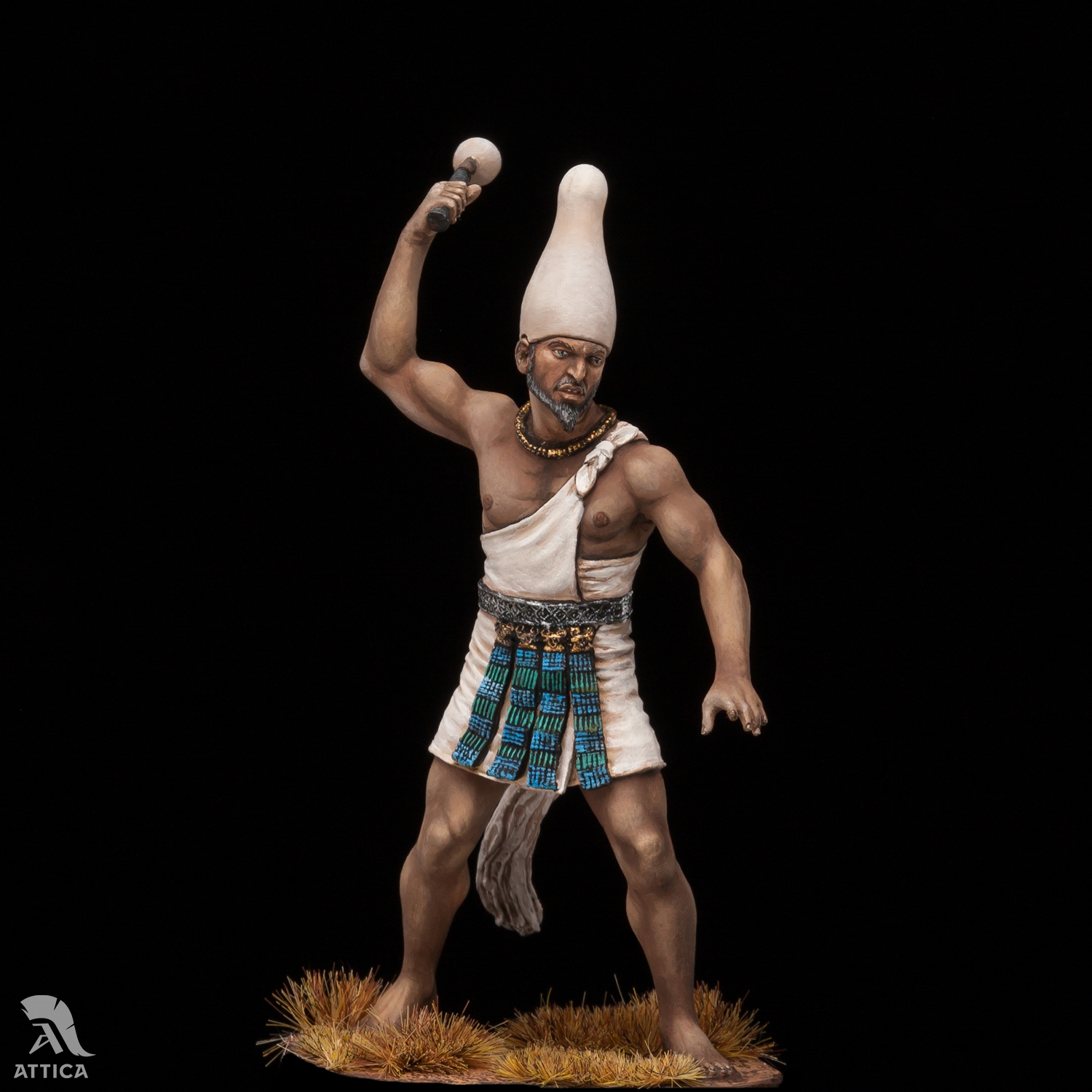 Narmer Ancient Upper Egyptian Pharaoh Painted Toy Soldier Art Quality