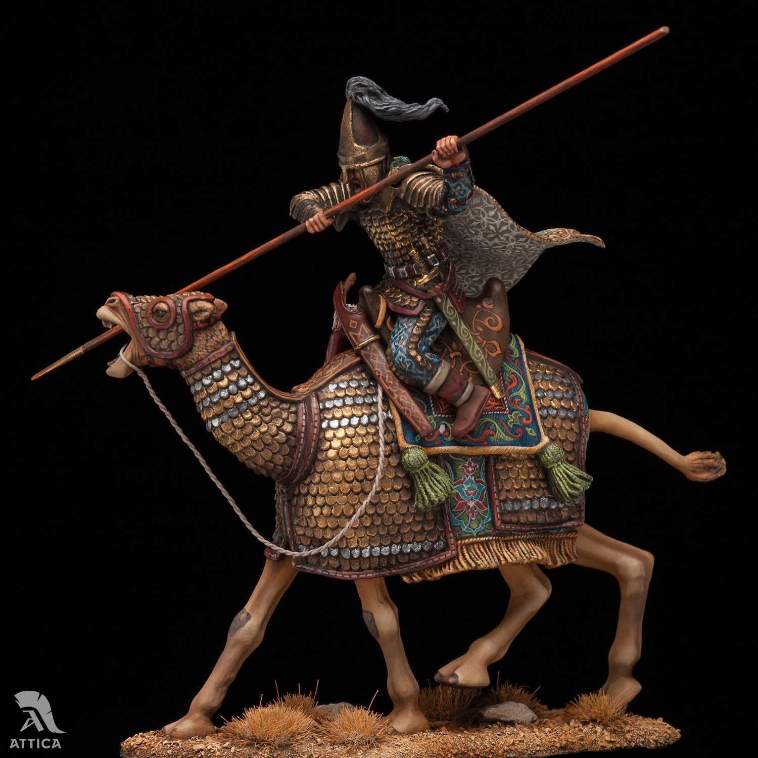 Parthian cataphract on a camel Painted Toy Soldier Art Quality