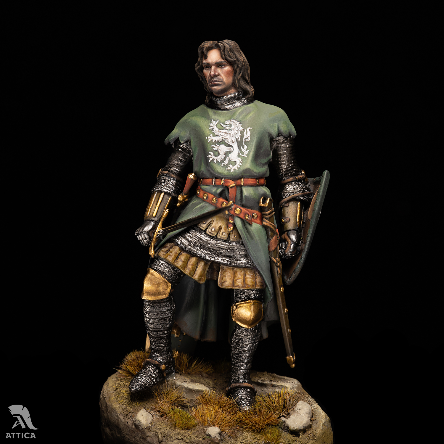 Medieval Knight, 1320 Painted Toy Soldier Art Quality