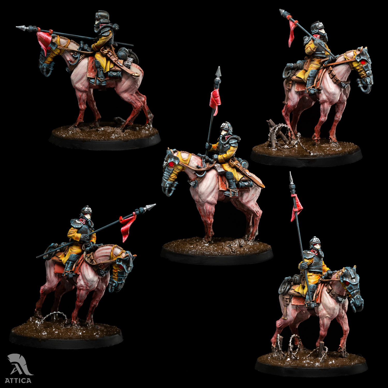 Death Korps of Krieg Death Rider Squadron Painted Wargaming Figure Art ...