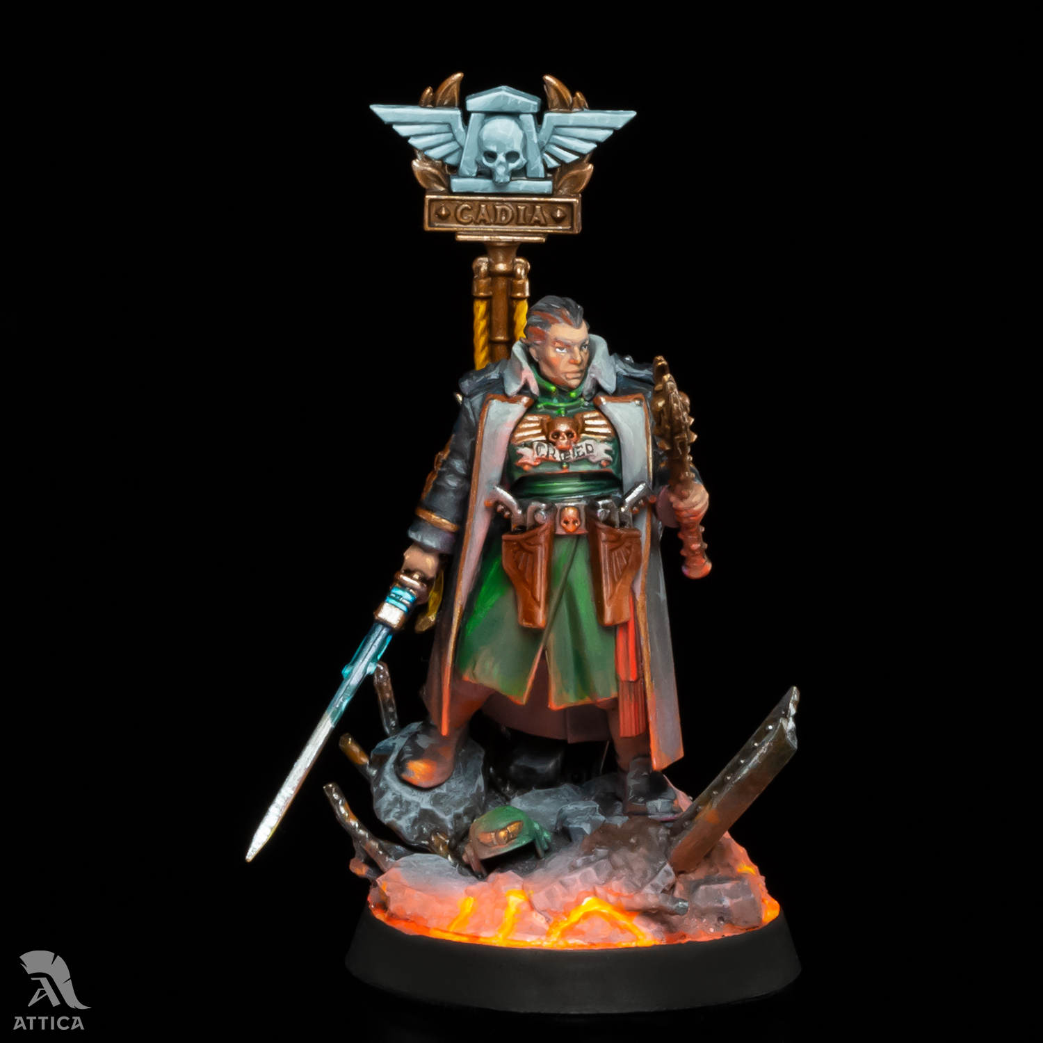 Lord Castellan Ursula Creed Painted Wargaming Figure Art Quality