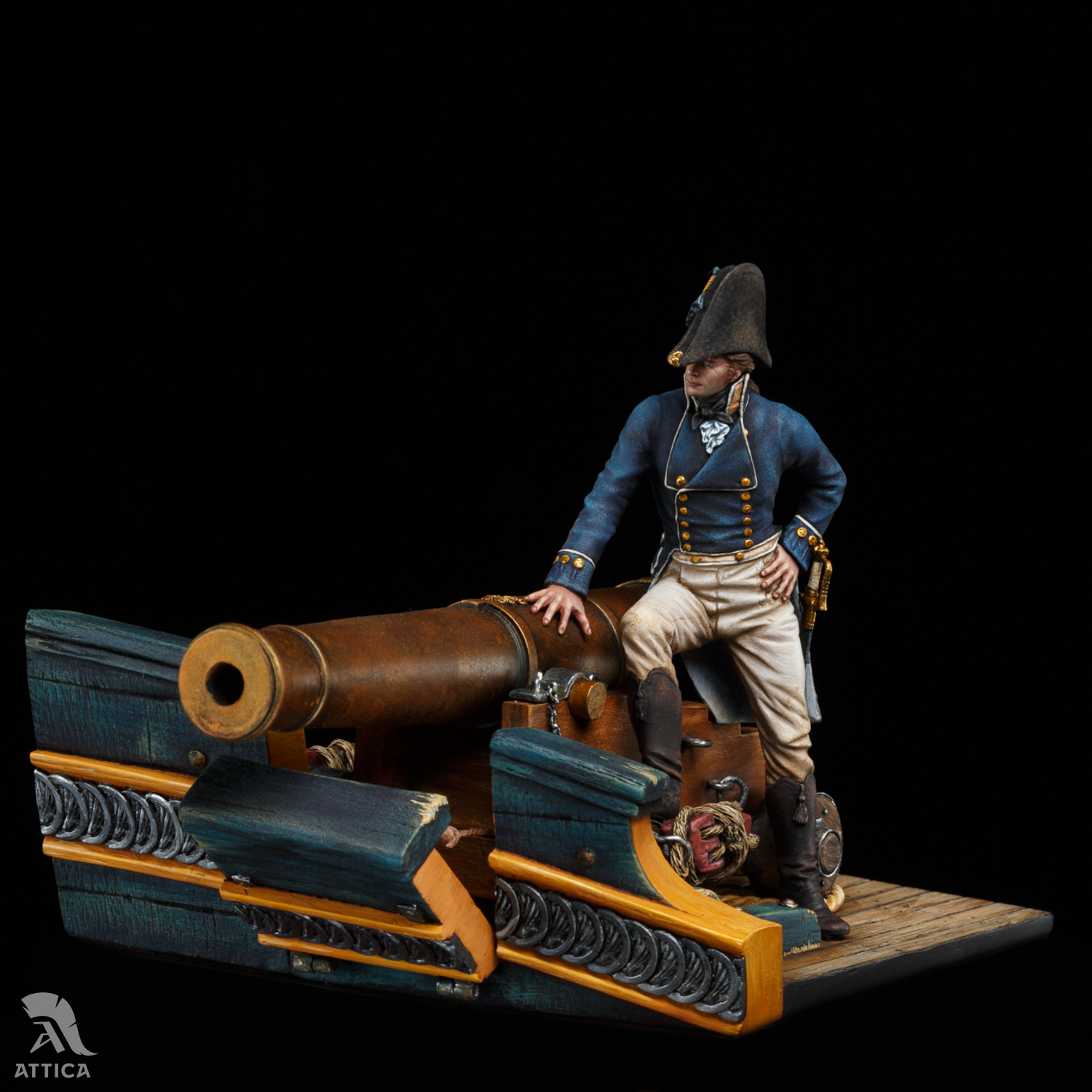 Royal Naval Lieutenant Thomas Pullings Painted Toy Soldier Museum Quality
