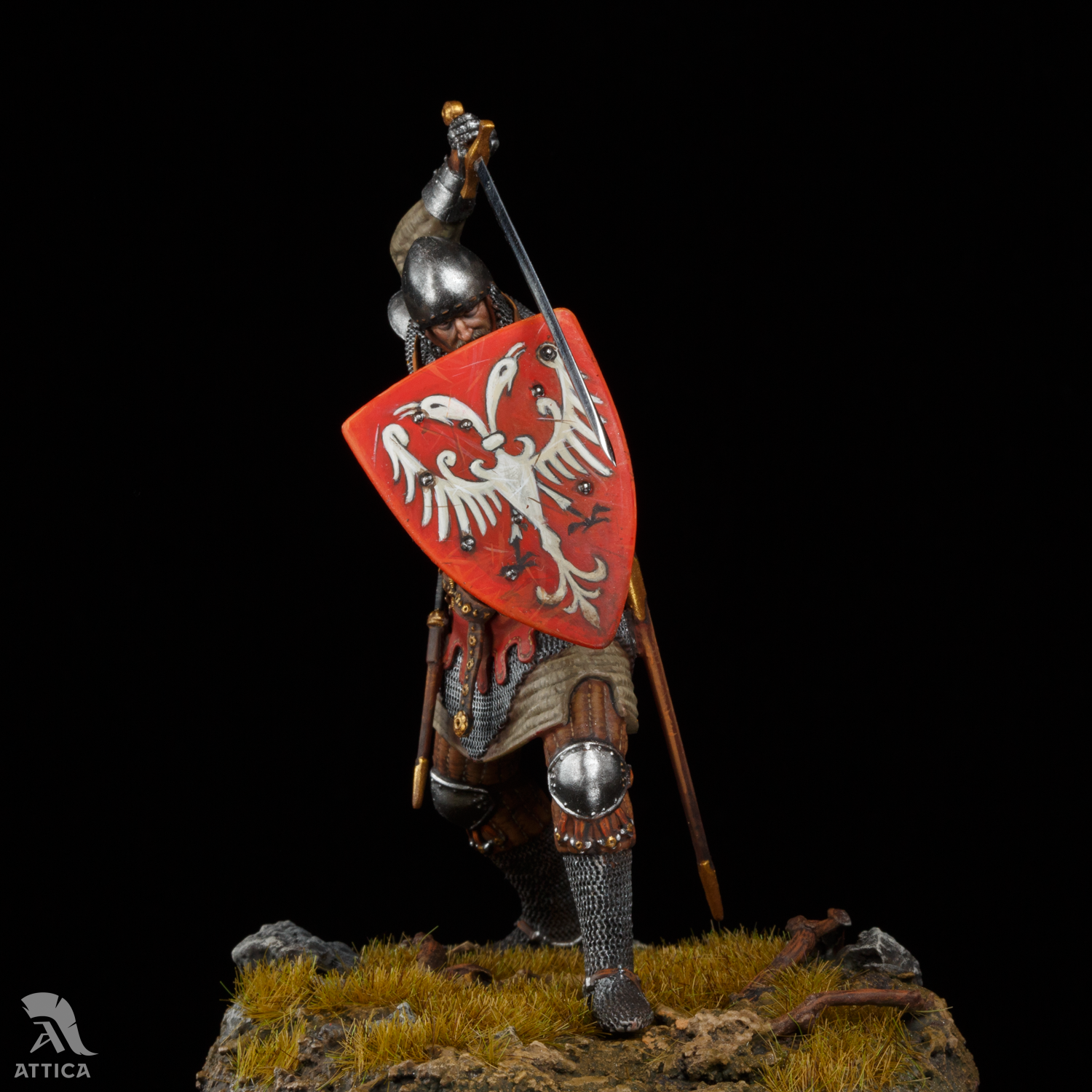 Serbian knight from the Nemanjic dynasty Painted Toy Soldier Art Quality