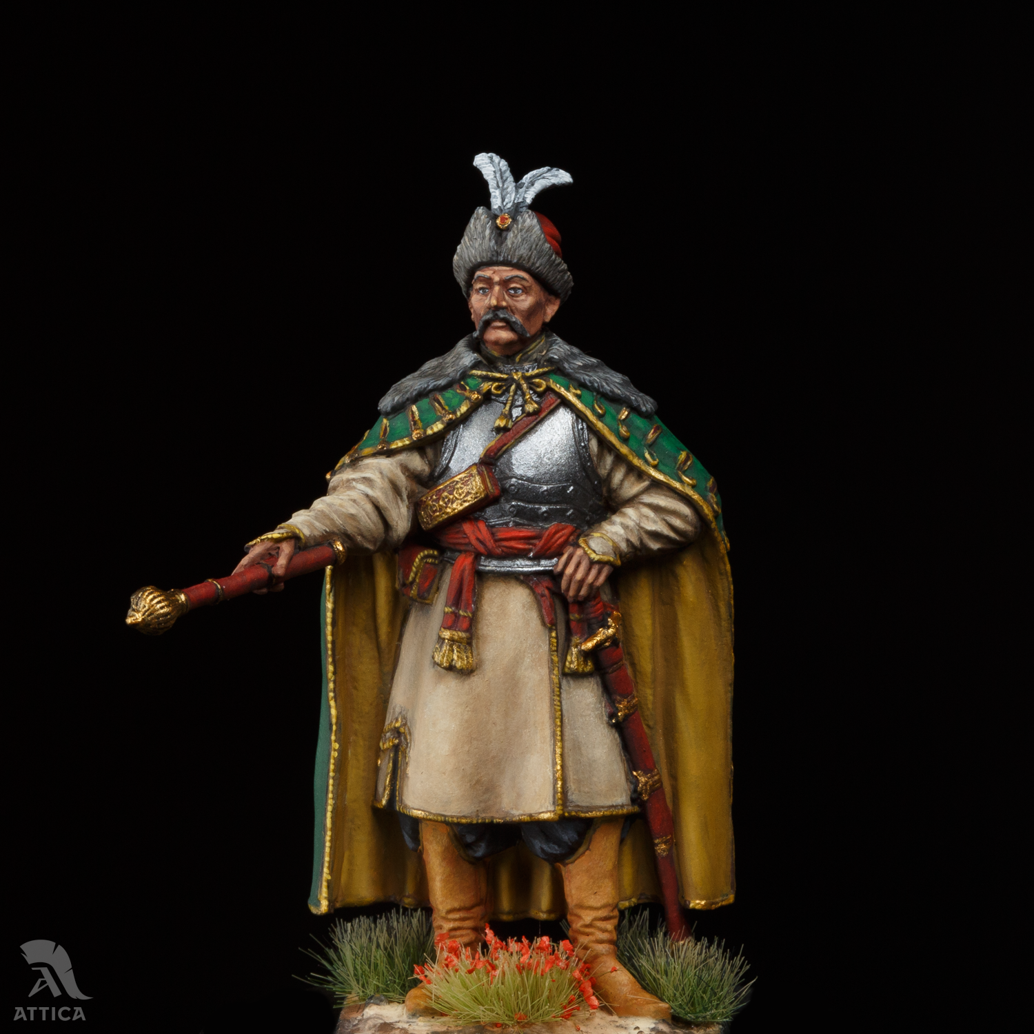 Cossack colonel, 17th century Painted Toy Soldier Collectible Quality